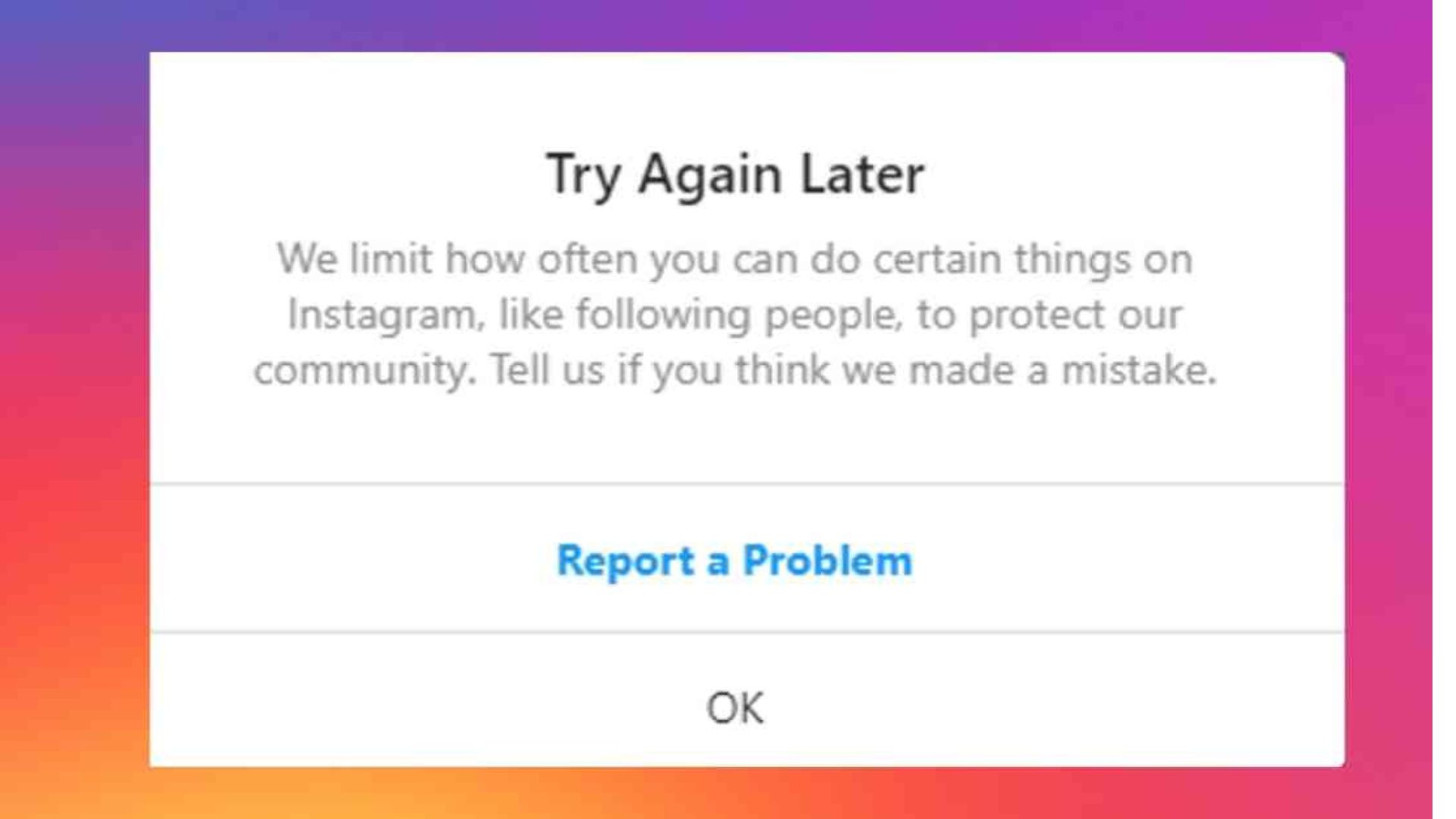 How to Fix Instagram's “Try Again Later” Error?